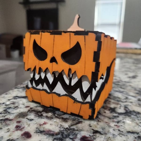 Halloween Monster Box Laser Cut Files: SVG, PDF, CDR (digital Product ...