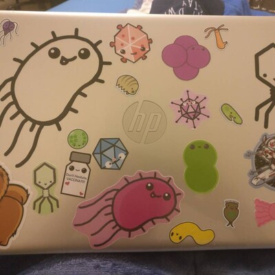 Cute Virus Sticker Set - Etsy