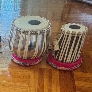Traditional Wooden Tabla Set | Classical Indian Drum Set for Pooja ...