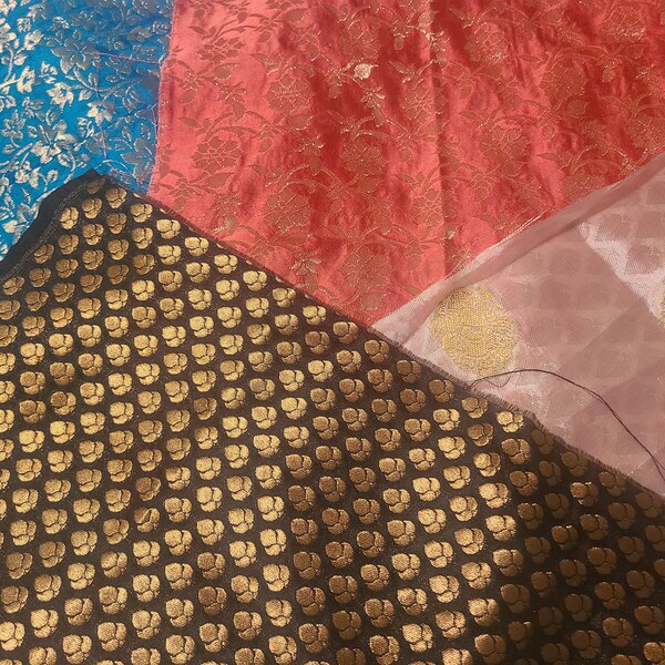 Small to Very Small Fabric Snippets - Plain Solid Colors - Leftover ...