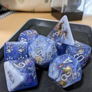 Pink Bead Dnd Dice Set Polyhedral Dice D&D Dice Dungeons | Etsy