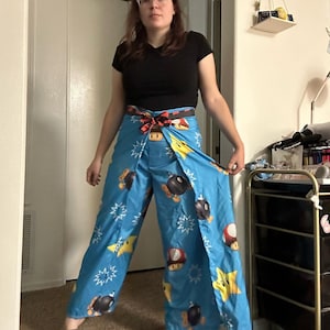 Palazzo Wrap Pants Sewing Pattern, Unbelievable Comfy and Easy Linen ...