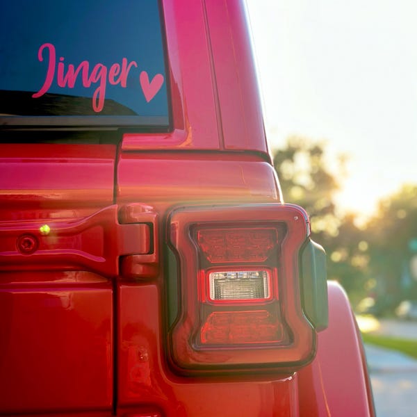 Custom Car Decals With Custom Font, Symbols, and Vinyl Color, Custom ...