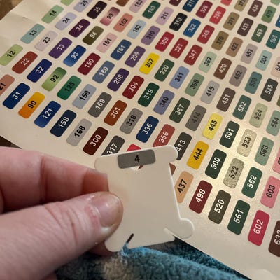 DMC Floss Labels Solid Color, Floss Image and White. - Etsy