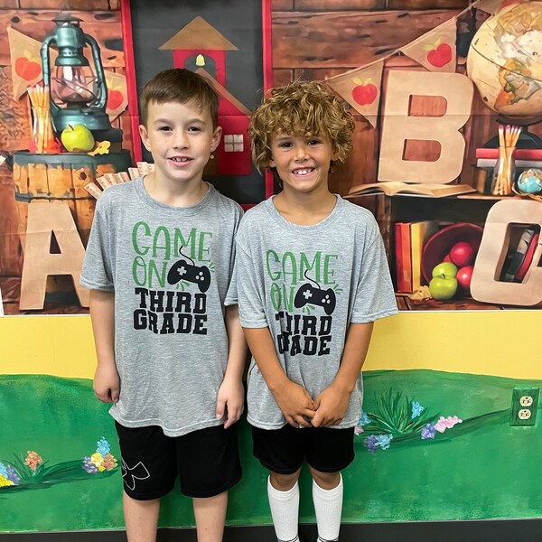 3rd Grade SVG, Game on Third Grade SVG, Gaming Shirt SVG, Digital ...