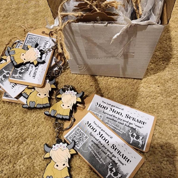 10 Groovy Moo Moo Subaru Cards one-sided DIGITAL DOWNLOAD - Etsy