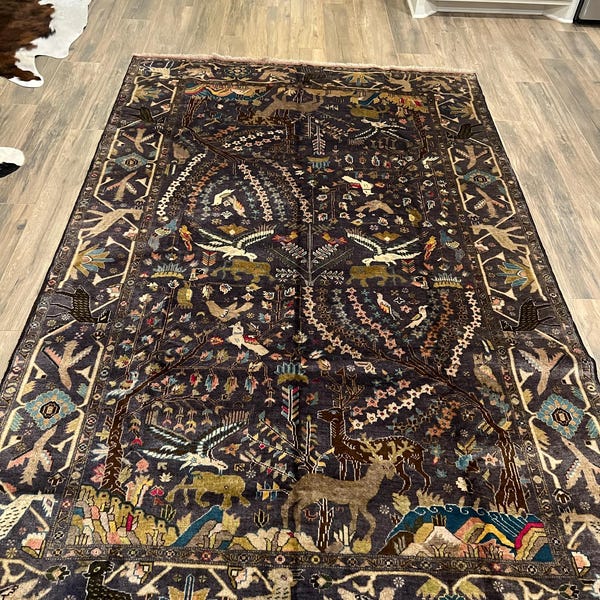 6'10 X 9'11 Ft, Nomadic Spirit Waziri Rug, Tribal Caucasian Vintage Rug ...