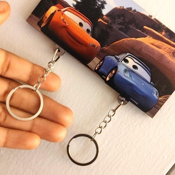 Simpsons Key Holder, Homer and Marge Dancing, Handmade Keychain, Wooden ...