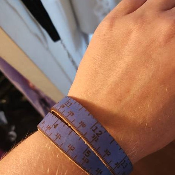 Handmade Leather Ruler Bracelet: Craft Tool, Sewing, Knitting - Etsy