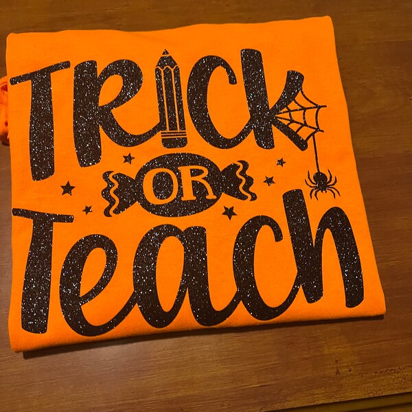 Trick or Teach SVG, Halloween Svg, Halloween Vibes, Spooky Teacher Png ...