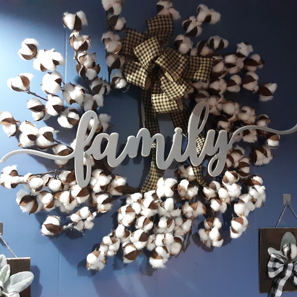 Family Word Cut Out | Family Sign | Wooden Letters | Family Cutout ...