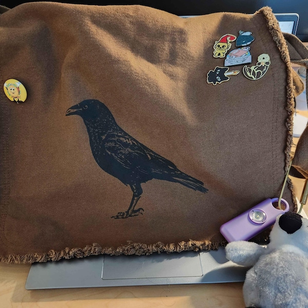 Crow Raven Tech Bag Small Purse Crossbody Shoulder Bag Gift for Crow ...