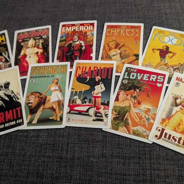 The Pulp Tarot -- Full Tarot Deck! - Etsy