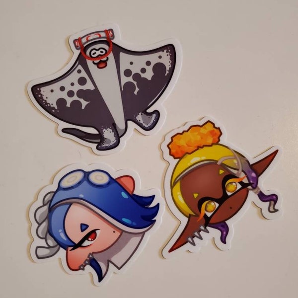 Ikea Alien & Shark Circle Vinyl Sticker - Etsy