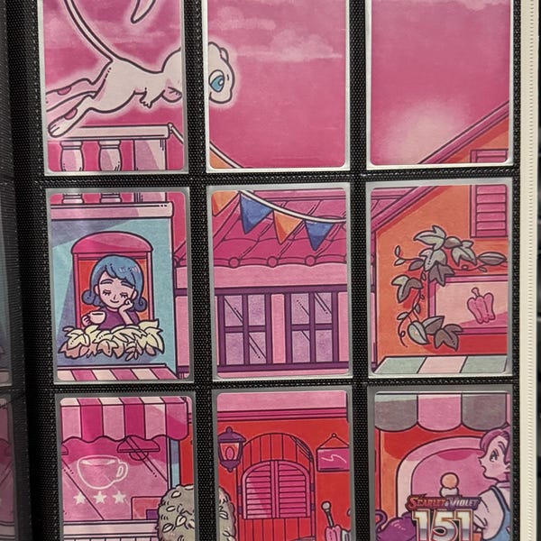 Full Art Binder Page – Custom Extended Artwork Card Display | 9, 12, or 16-card Puzzle Set for ...