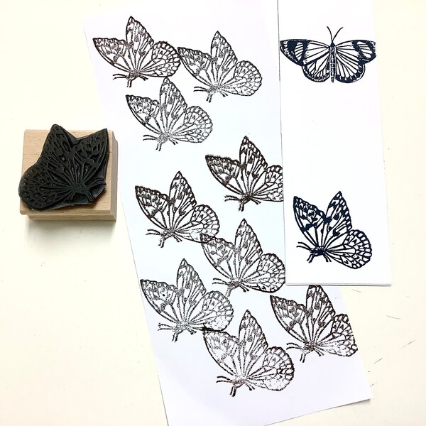Butterfly Rubber Stamp, Butterfly Stamp, Monarch Butterfly, Craft Gift ...