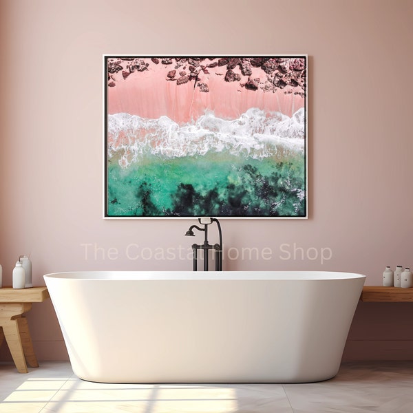 Rustic Bathroom Mockup, 4x3 Wall Frame Mockup, Horizontal Frame Mockup ...