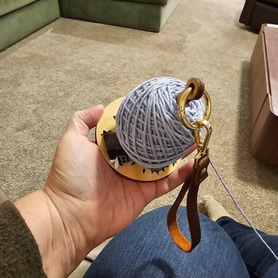 Honeybee Lemonwood Mini-minder pat. Pend.: Portable Wrist Yarn Holder ...