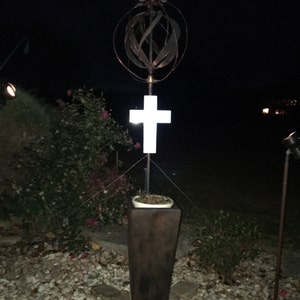 Solar Lighted Cross - Etsy