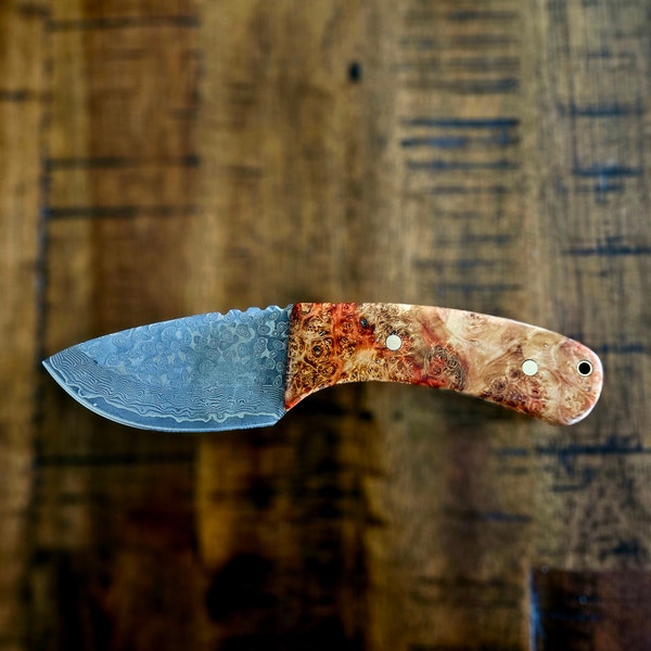 Stabilized Boxelder Burl Wood / Resin - Knife Handle Scales - Etsy