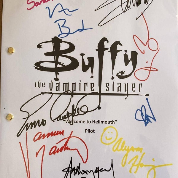 Back to the Future Film Movie Script, Screenplay With Signatures ...