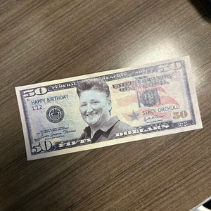 Your Face on Money for Wedding, Favors for Guests, Game Money, 100 ...