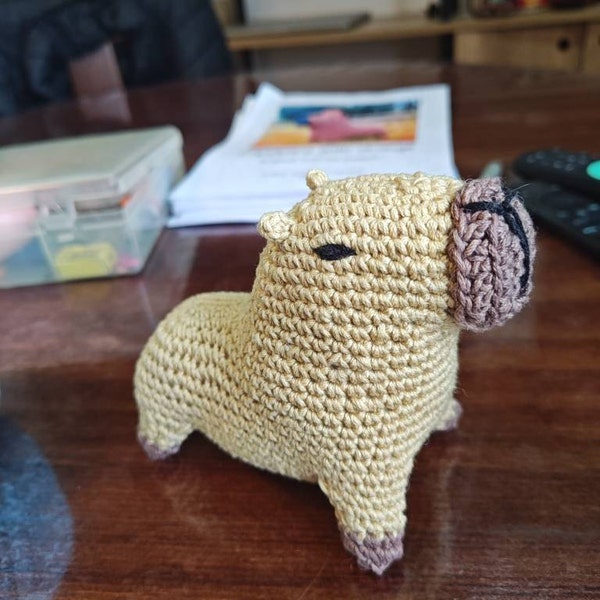 Baby Capybara Crochet Pattern. Tiny Capybara Gift for Kids. Rodent ...