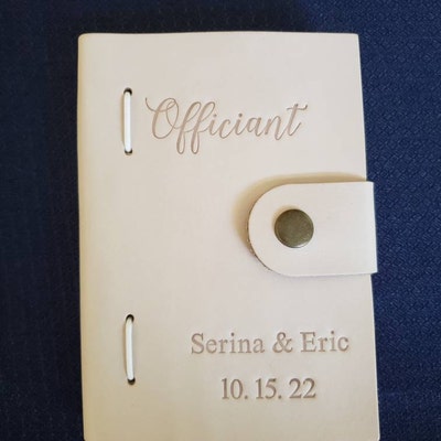 Personalized Wedding Officiant Book ,officiant Gift,custom Marriage ...