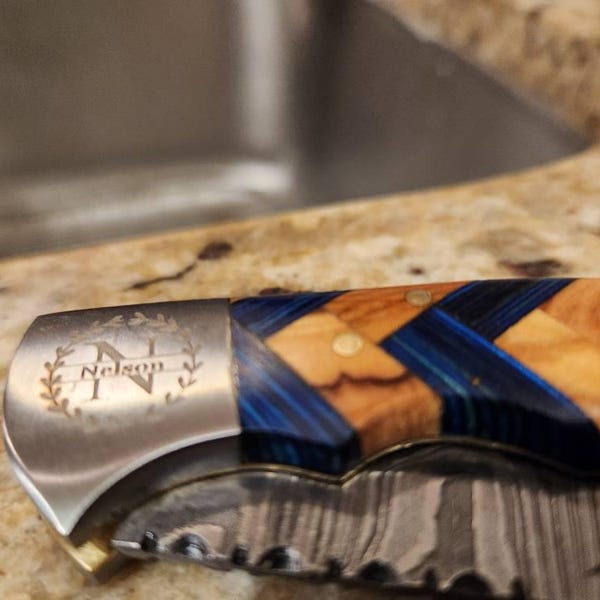 Handmade Damascus Cheese Knife Set of 5 Pcs With Olivewood Handle ...