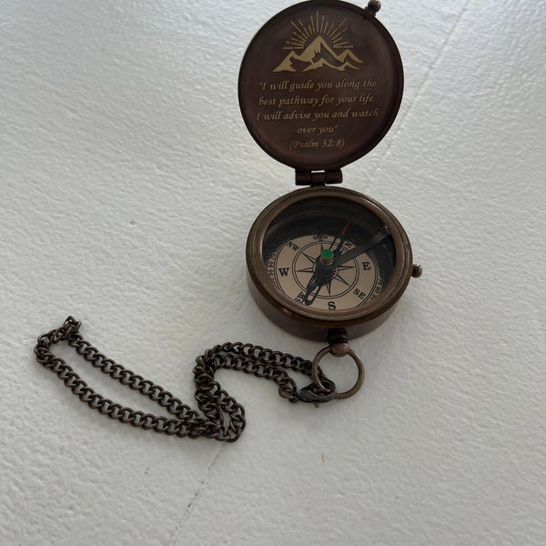 Engraved Compass, Baptism Gift, Baptism Compass, First Communion Gift ...