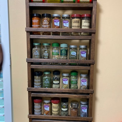 Large 5-tier Spice Rack for Kitchen, Wall Mounted - Etsy