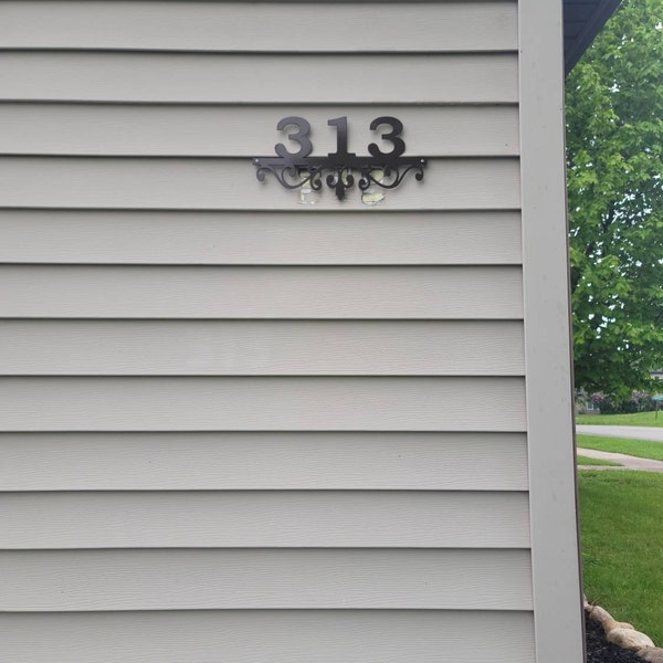 Monogramed Letter House Number, Personalized Home Address Sign, Custom ...