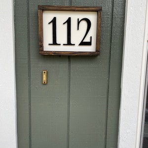 Farmhouse Style House Number Sign, House Number Sign,number Sign ...