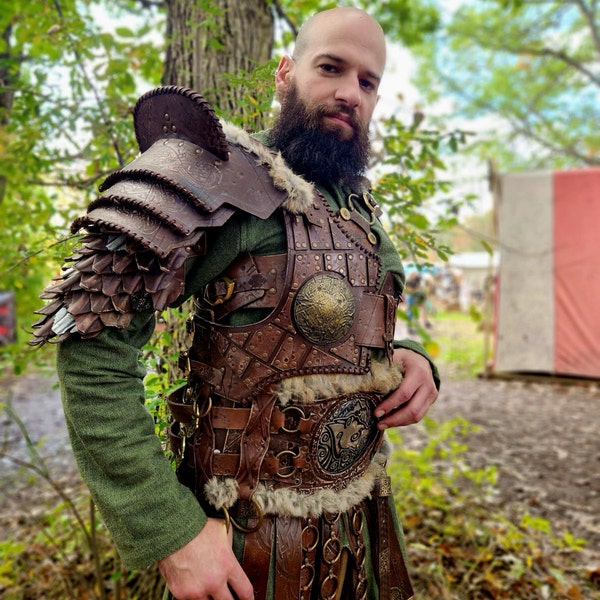 Complete Viking Armor FULL SET Leather Armor for Larp - Etsy