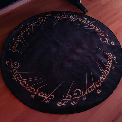 Lord Rug, the Rings Round Rug Fantasy Rug, Movie Rug, Popular Rug, Cool ...