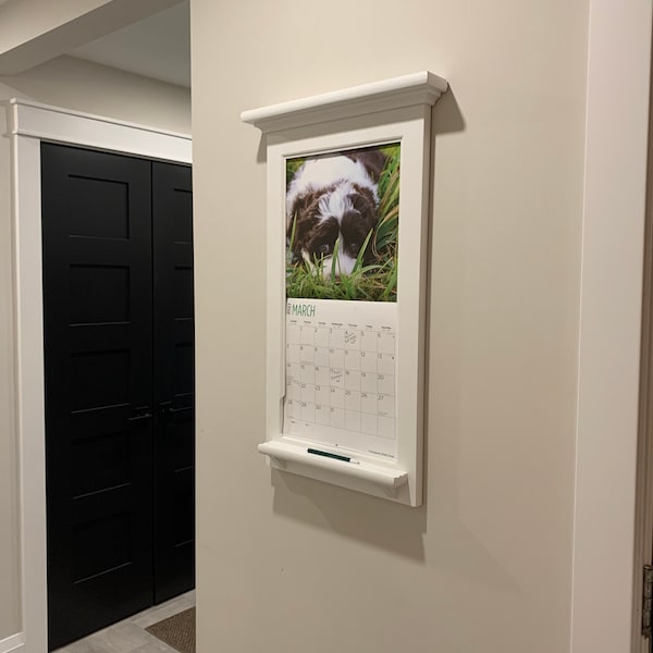 Shutterfly Calendar Frame Family Organizer Storage Shelf With Keyhooks ...