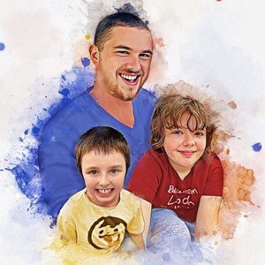 Remember Loved One Portrait, Lost Loved One Custom Portrait Gift ...
