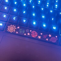 Classic Space Bar Sticker SEPARATE PIECES / Space Bar Vinyl Decal ...