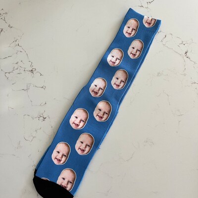 Custom Face Socks, Personalized Photo Socks, Picture Socks, Face on ...
