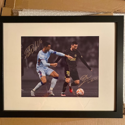 Lionel Messi Cristiano Ronaldo the Final Matchup Signed Photo Autograph ...