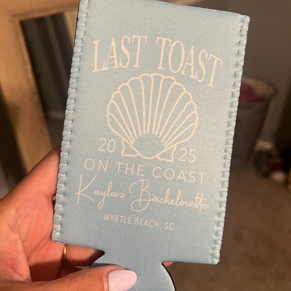 Beach Bachelorette or Birthday Favors. Last Toast on the Coast! Coastal ...