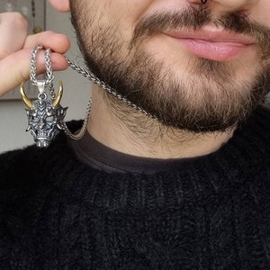 Joker Pendant Necklace Sterling Silver Eboy Jewelry Genuine | Etsy