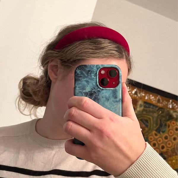 Navy Blue Velvet Knot Headband,womens Hairband,exquisite Velvet Hair ...