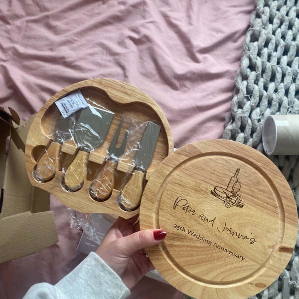 Personalised Cheese Board Set. 9 Designs to Choose From. Custom Cheese ...