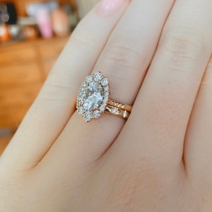 Diamond Ring With Star Setting / 14k Gold Star Setting Polaris Diamond ...