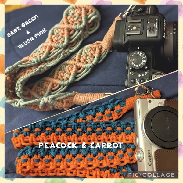 Personalized Camera Strap, Macrame Bag Strap, Boho Camera Strap ...