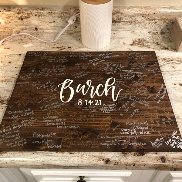 Sale!!! Alternative Guest Book // Wood Guest Board // Wedding Sign in ...