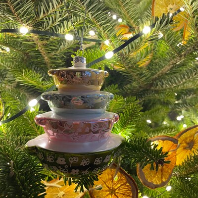 Vintage Bakeware Ornament / Vintage Pyrex Bowls Ornament - Etsy