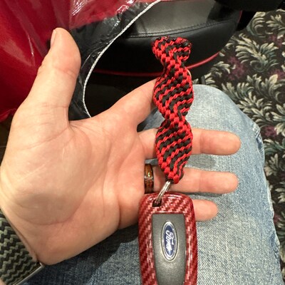 6-string Rasta Spiral Paracord Keychain Rasta Gifts Rasta Accessories ...