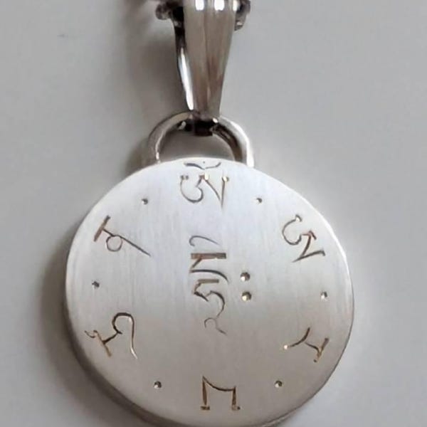 Dharmachakra Pendant | Wheel of Dharma Pendant, Small | Buddhist ...